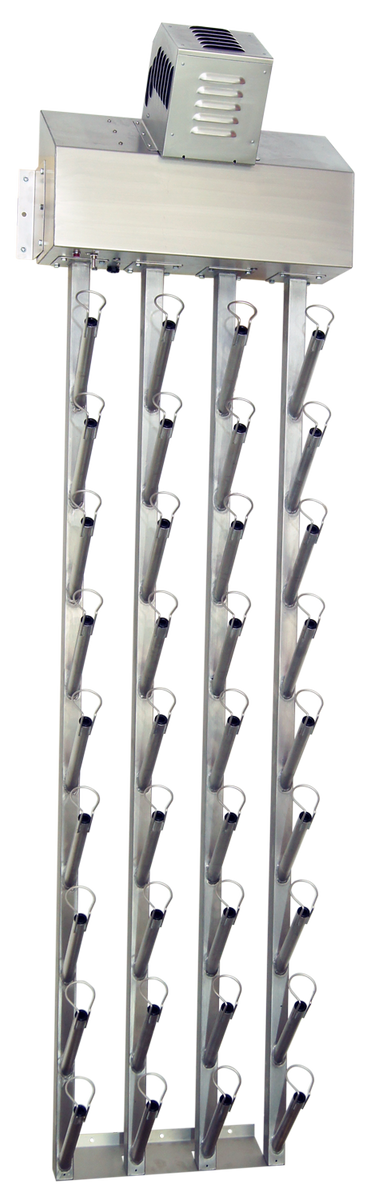 G18fg | Wall mount 18 pr top hung stainless steel glove dryer (36 glov