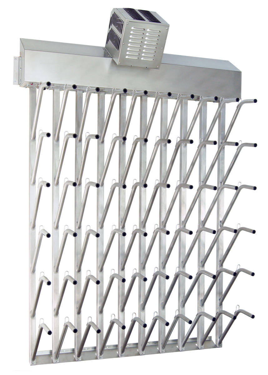 W30fg | Wall mount 30 pr top hung stainless steel boot dryer (60 boots